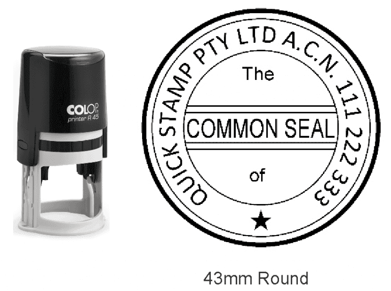 Common Seal Stamps Brisbane, Sydney, Melbourne | Mr Rubber Stamps