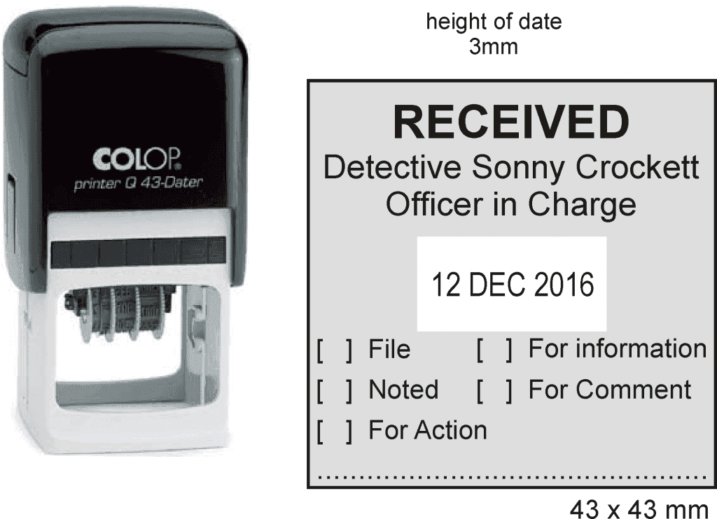 Date Stamps (Self Inking Stamps) Brisbane, Sydney, Melbourne | Mr ...