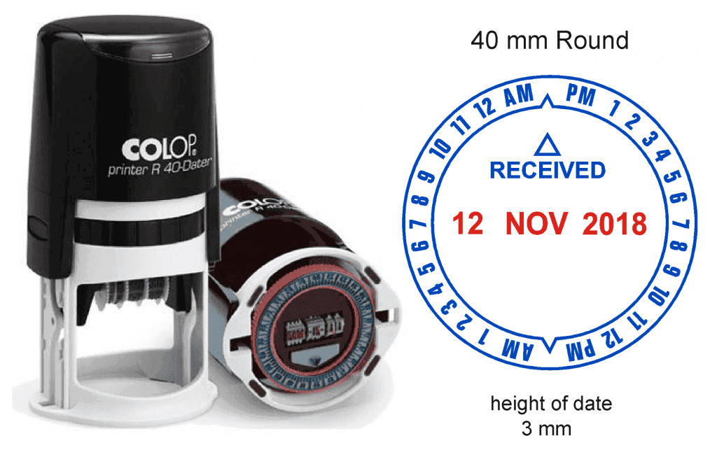 R40 Dater 12HR | Mr Rubber Stamps